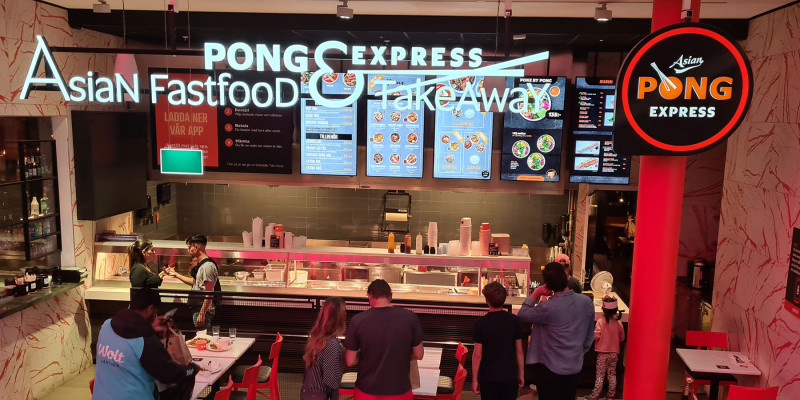 Pong Express Mall of Scandinavia, Stockholm - Meny